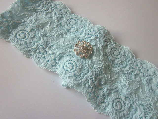 Simply Chic Bridal Garter - Something Blue on Luulla