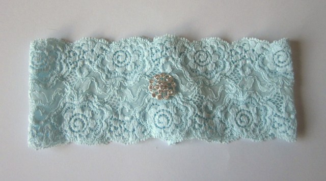 Simply Chic Bridal Garter - Something Blue on Luulla